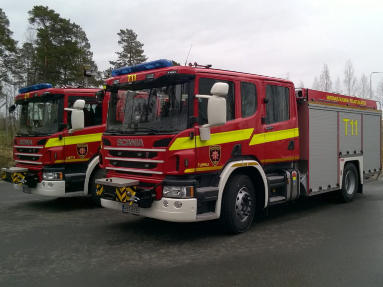 Fire Engine delivery to Southwest Finland Emergency Services - Saurus
